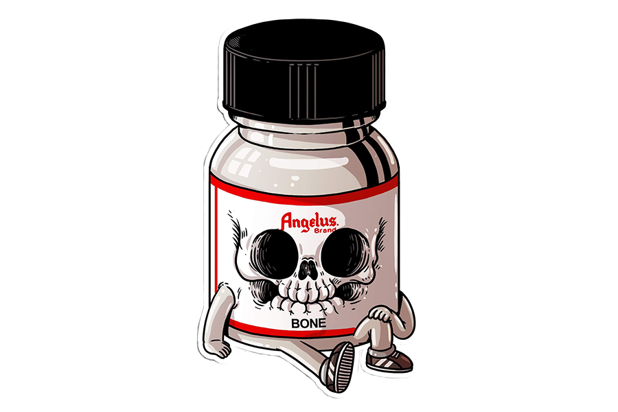 ANGELUS Sticker Bone 1szt - Wlepka dla Customizera - Patine.pl